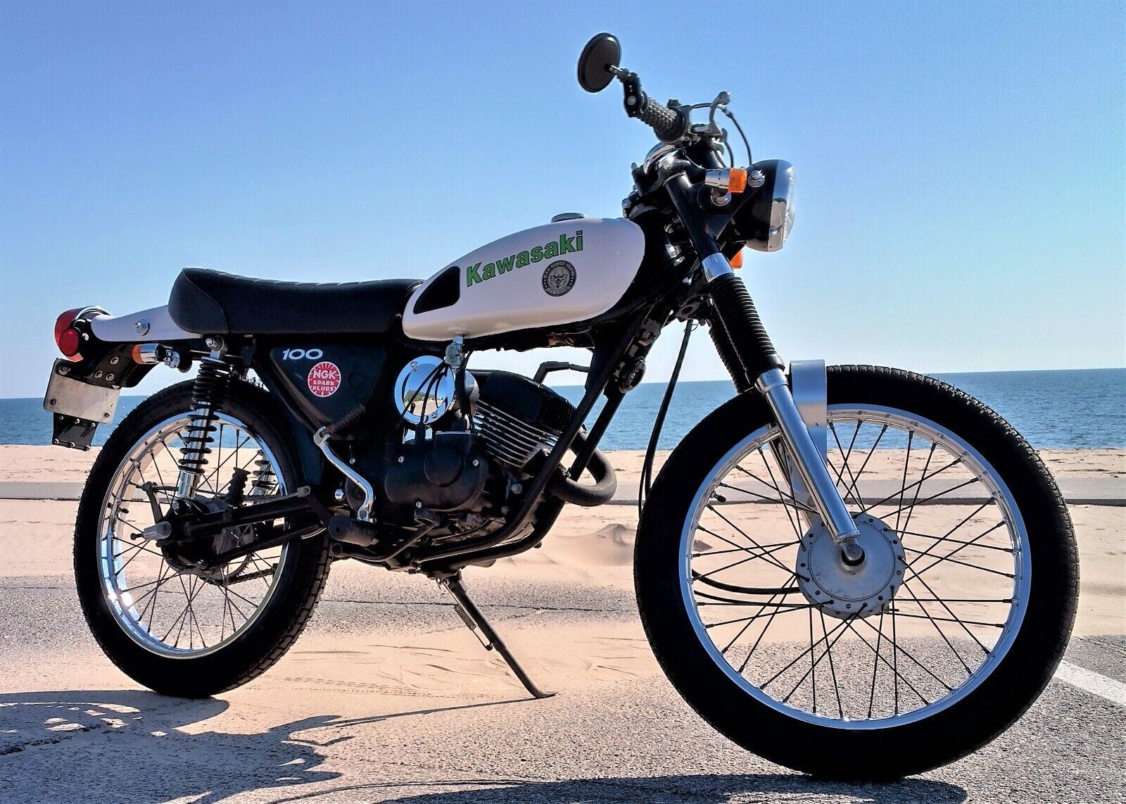 1973 Kawasaki G5A Custom Cafe Racer – Fantastic Condition – Street ...